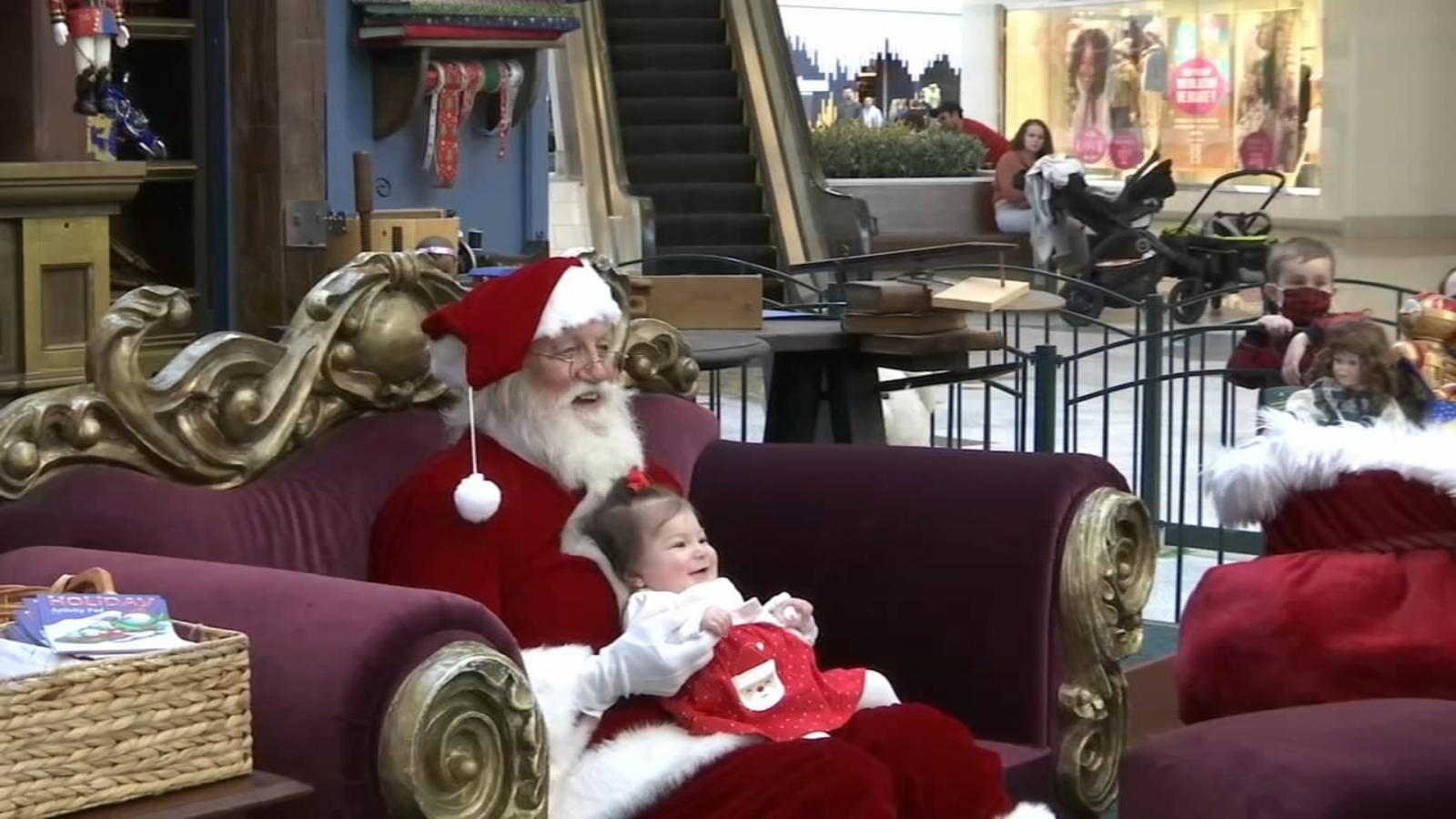 Santa returns up close and personal throughout malls across the ...