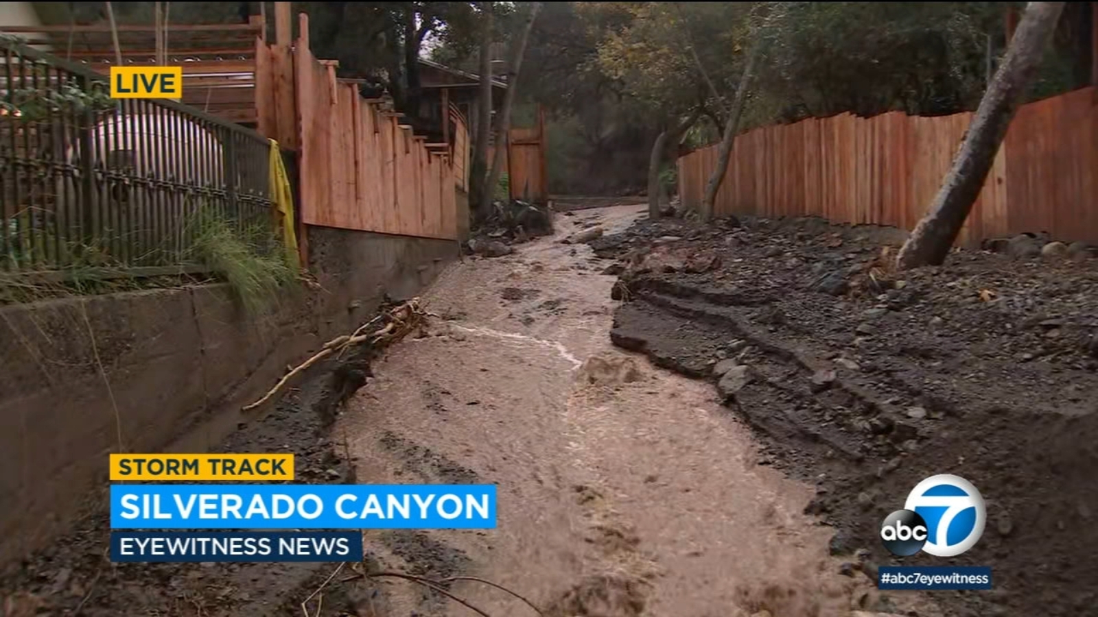 Rain triggers mandatory evacuation order for Silverado, Williams ...