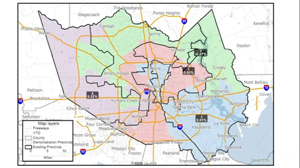 County Map Around Houston Tx