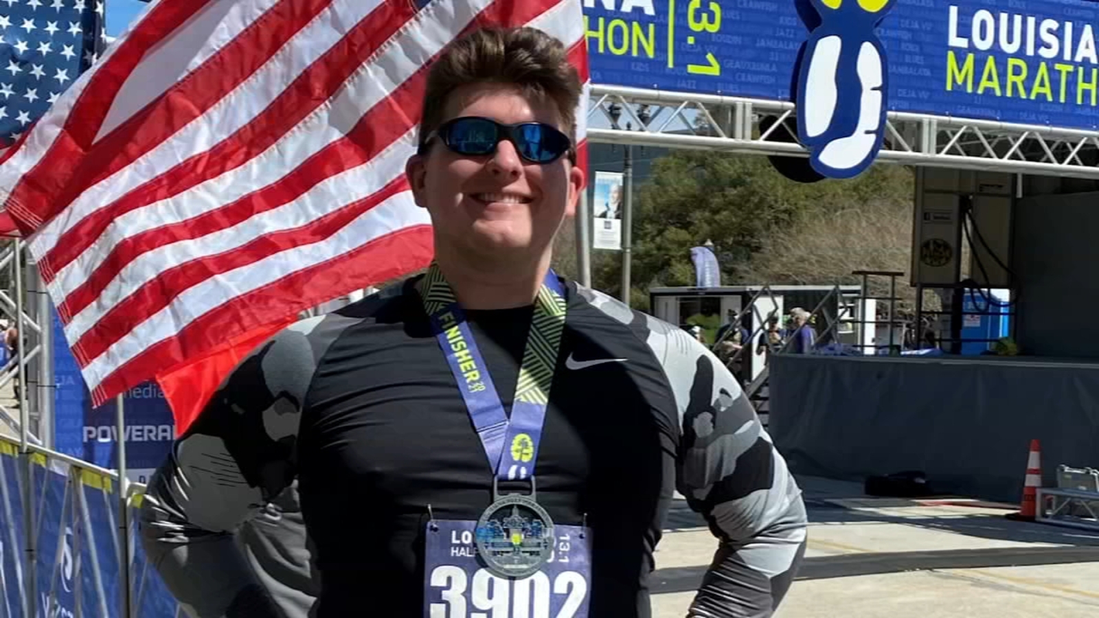 Runner fulfills marathon promise after learning to walk again - ABC13 ...