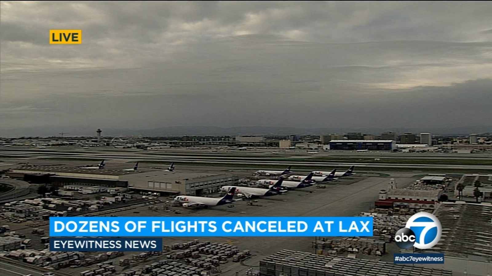 Dozens of LAX flights delayed or canceled due to dangerous East Coast ...