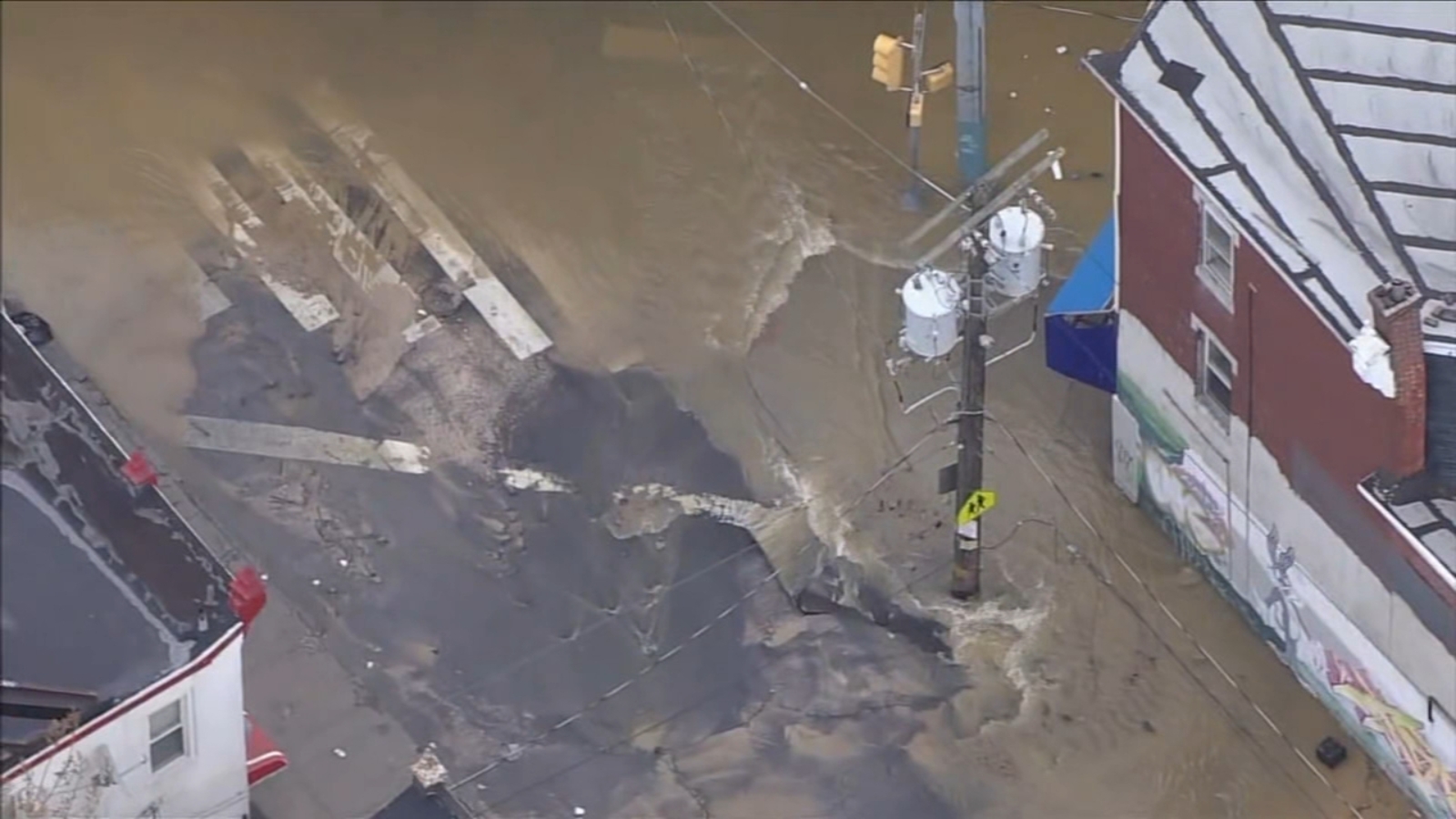 Water main break causes flooding in Philadelphia's Kensington section ...
