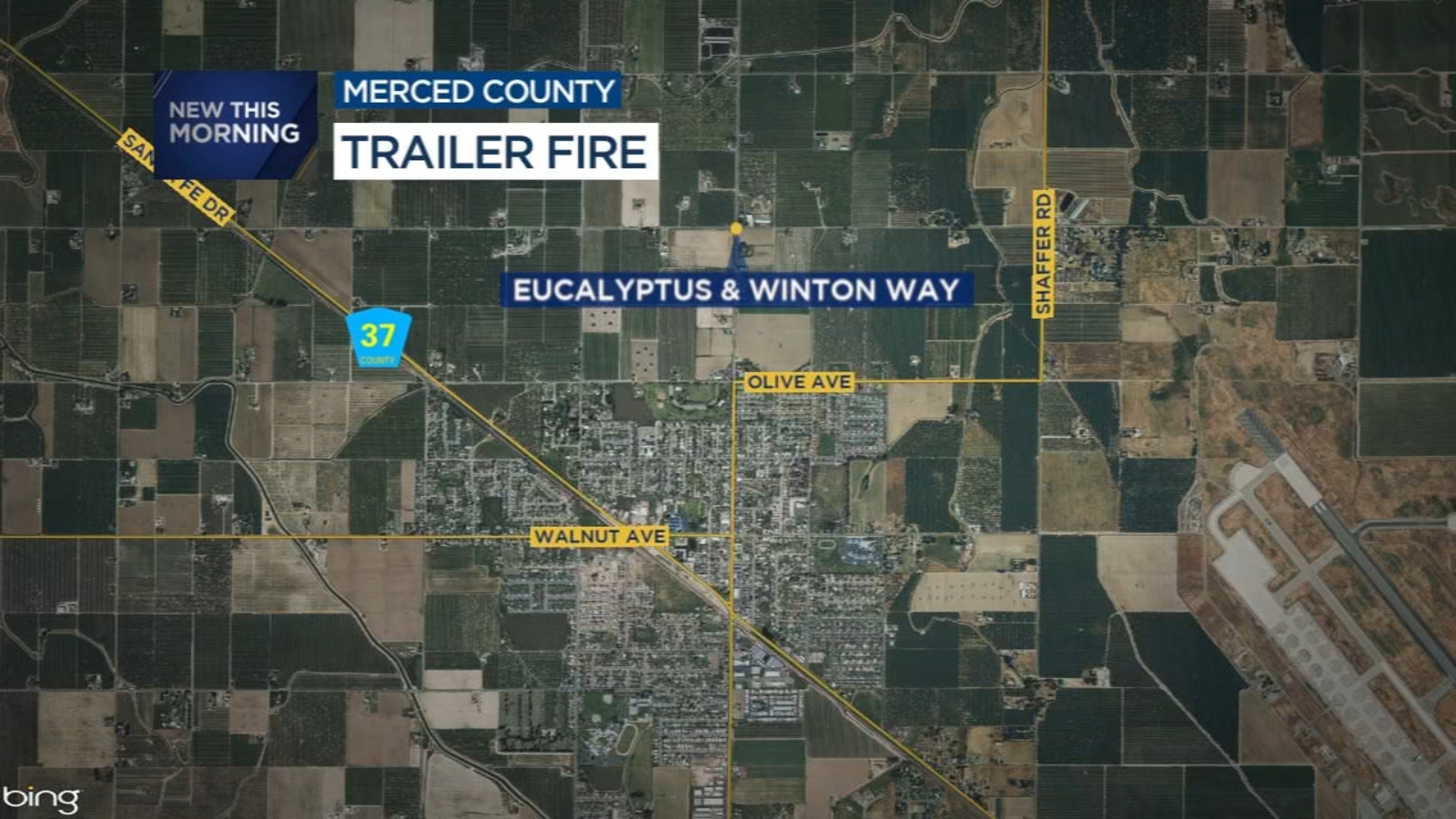1 severely injured in trailer fire in Winton, officials say - ABC30 Fresno