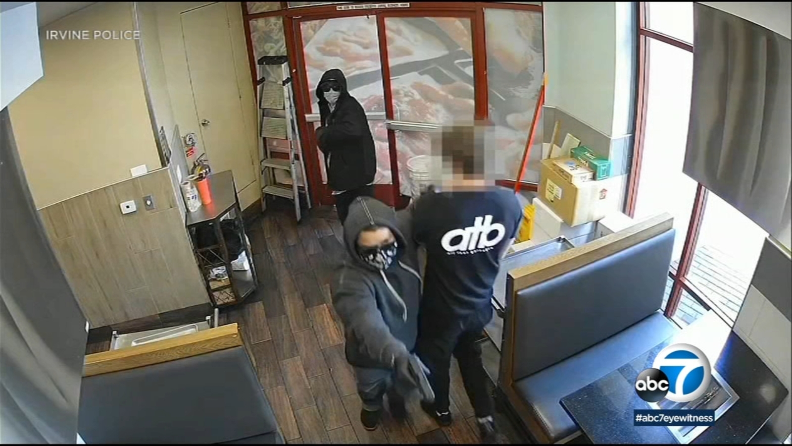 Caught on camera: Chilling armed robbery at a BBQ restaurant in Irvine ...