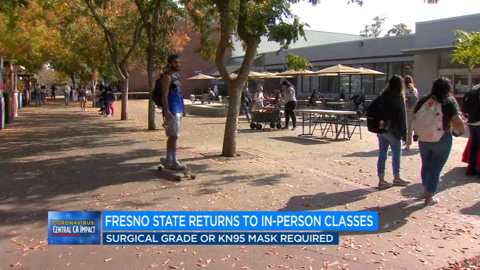 Fresno State students return to in-person instruction Monday - ABC30 Fresno