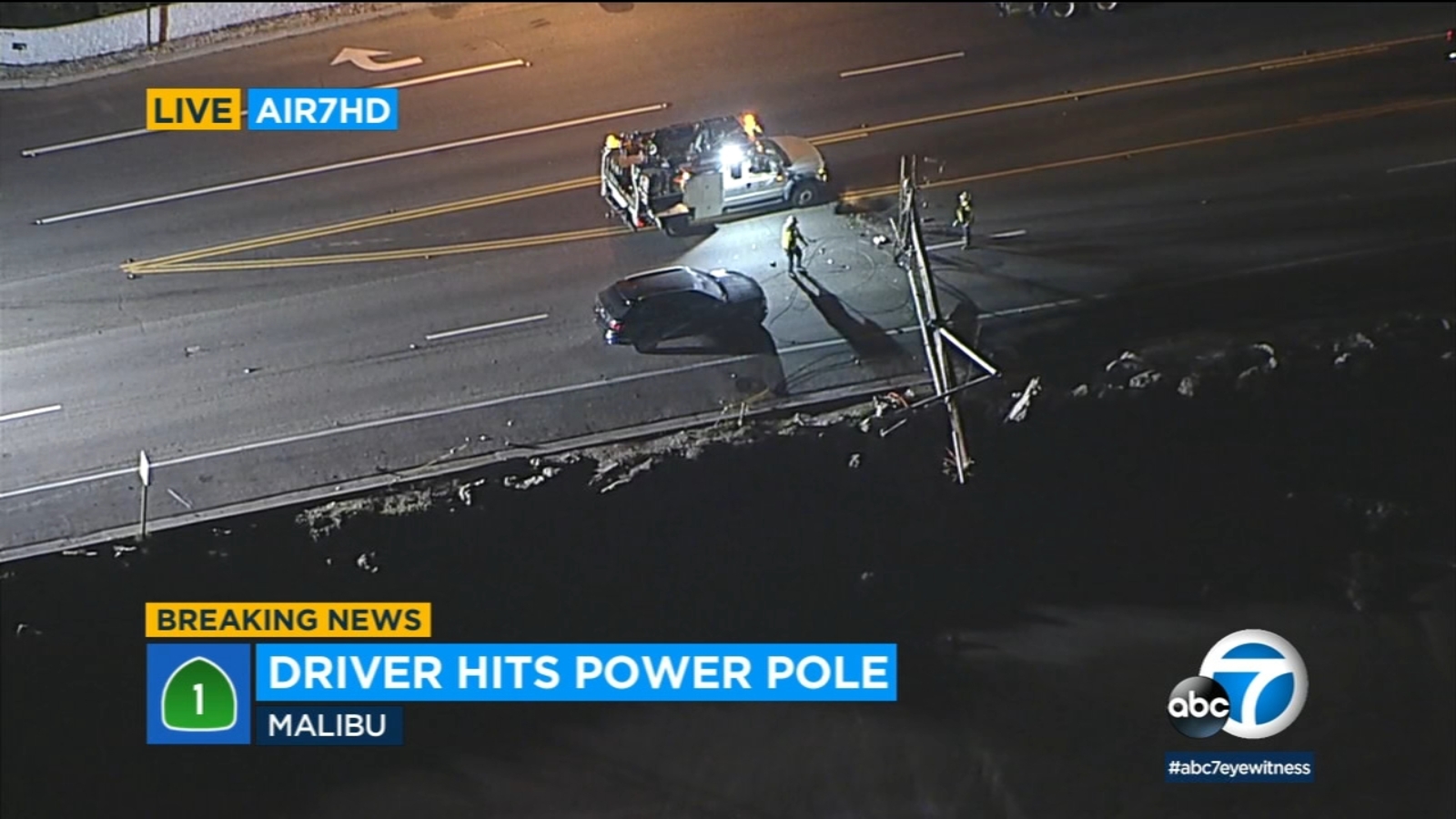 PCH in Malibu reopens in both directions after car crashes into power ...