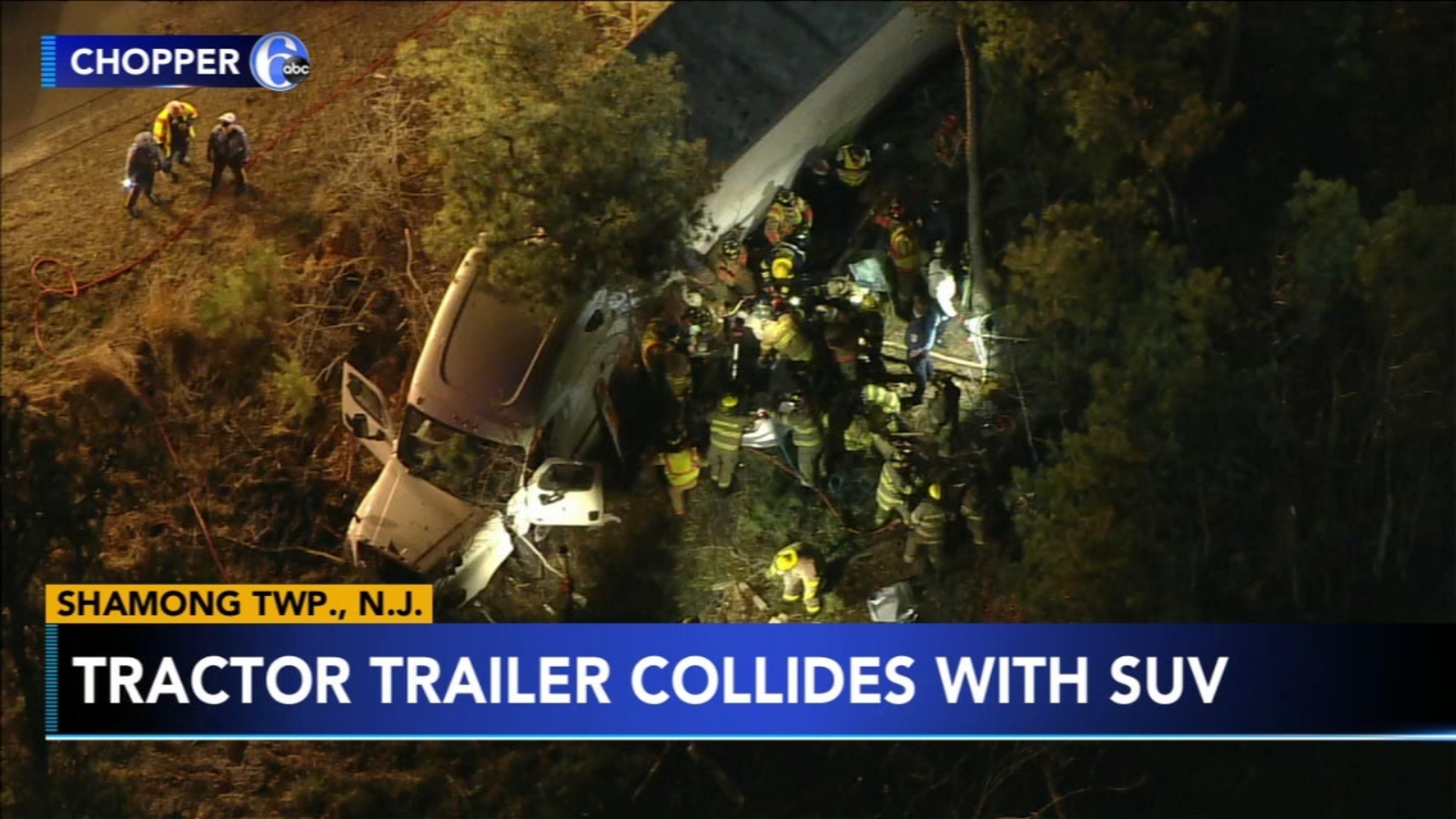 Route 206 Crash: SUV driver rescued after collision with tractor ...