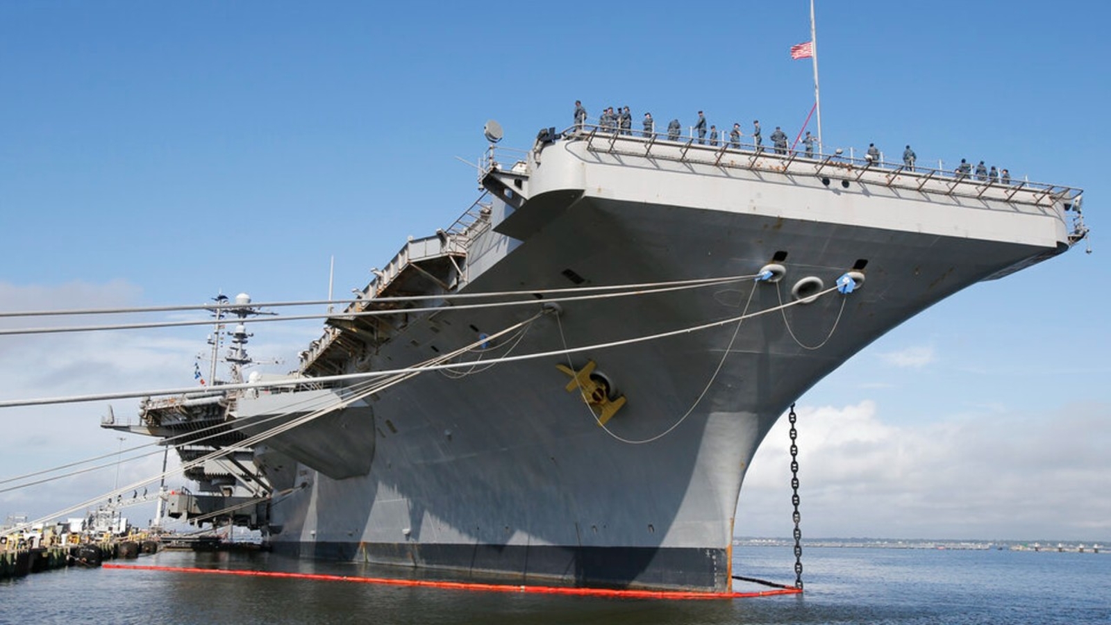 USS George Washington crew members allowed to move off ship after 4 ...