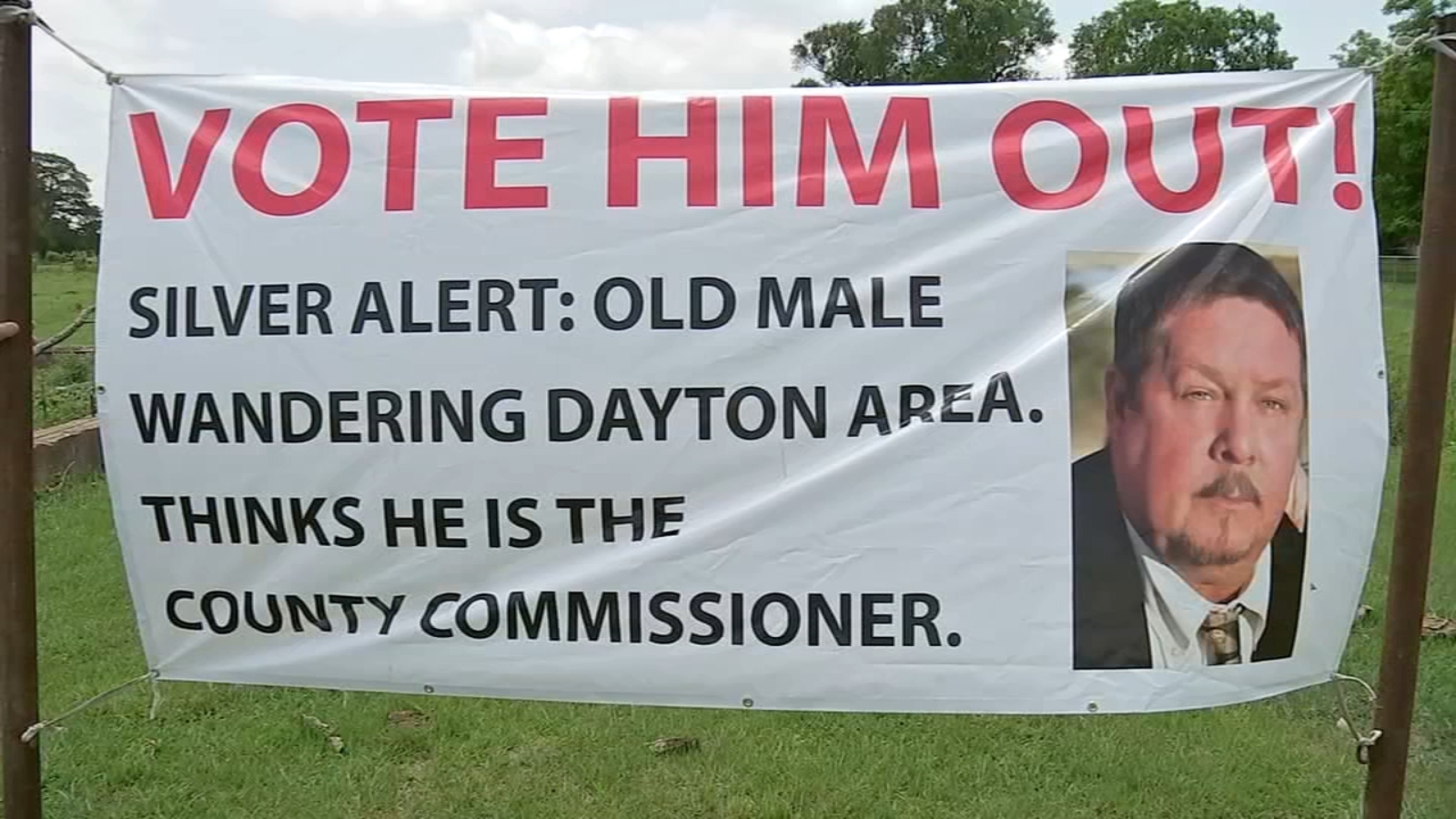 Fake Silver Alert on political banner accuses incumbent Liberty County ...