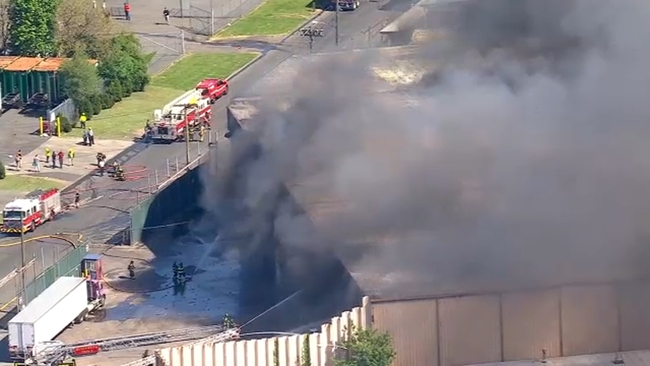 Body found at site of massive fire at Elizabeth waste facility - ABC7 ...