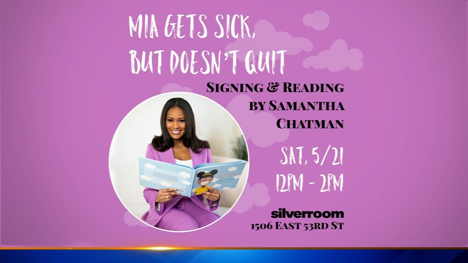 ABC7's Samantha Chatman holding book reading, signing; Portion of ...