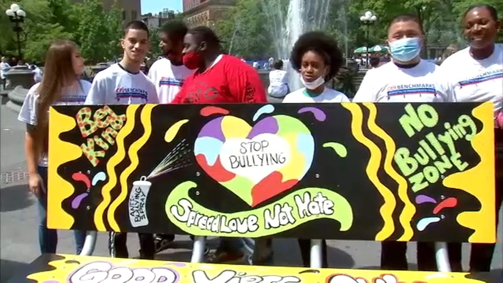 NYC park benches to display social action murals painted by students ...