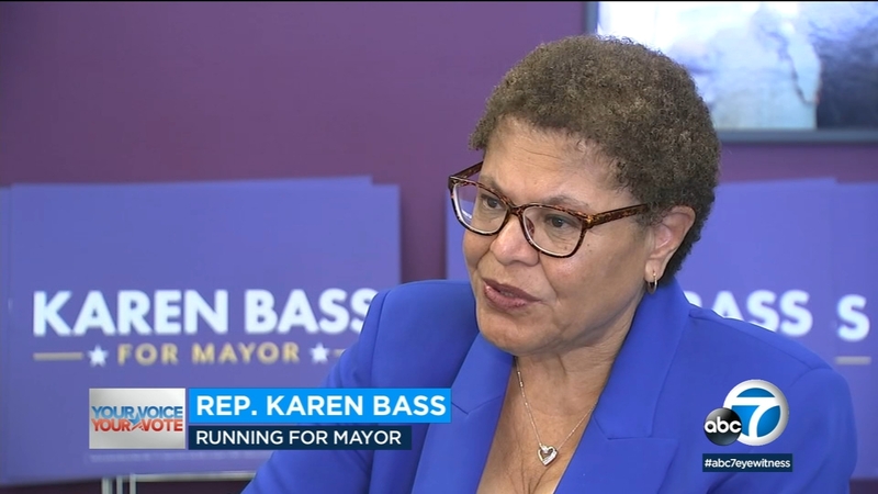 Rick Caruso Karen Bass Work To Get Out The Vote In Final Stretch To