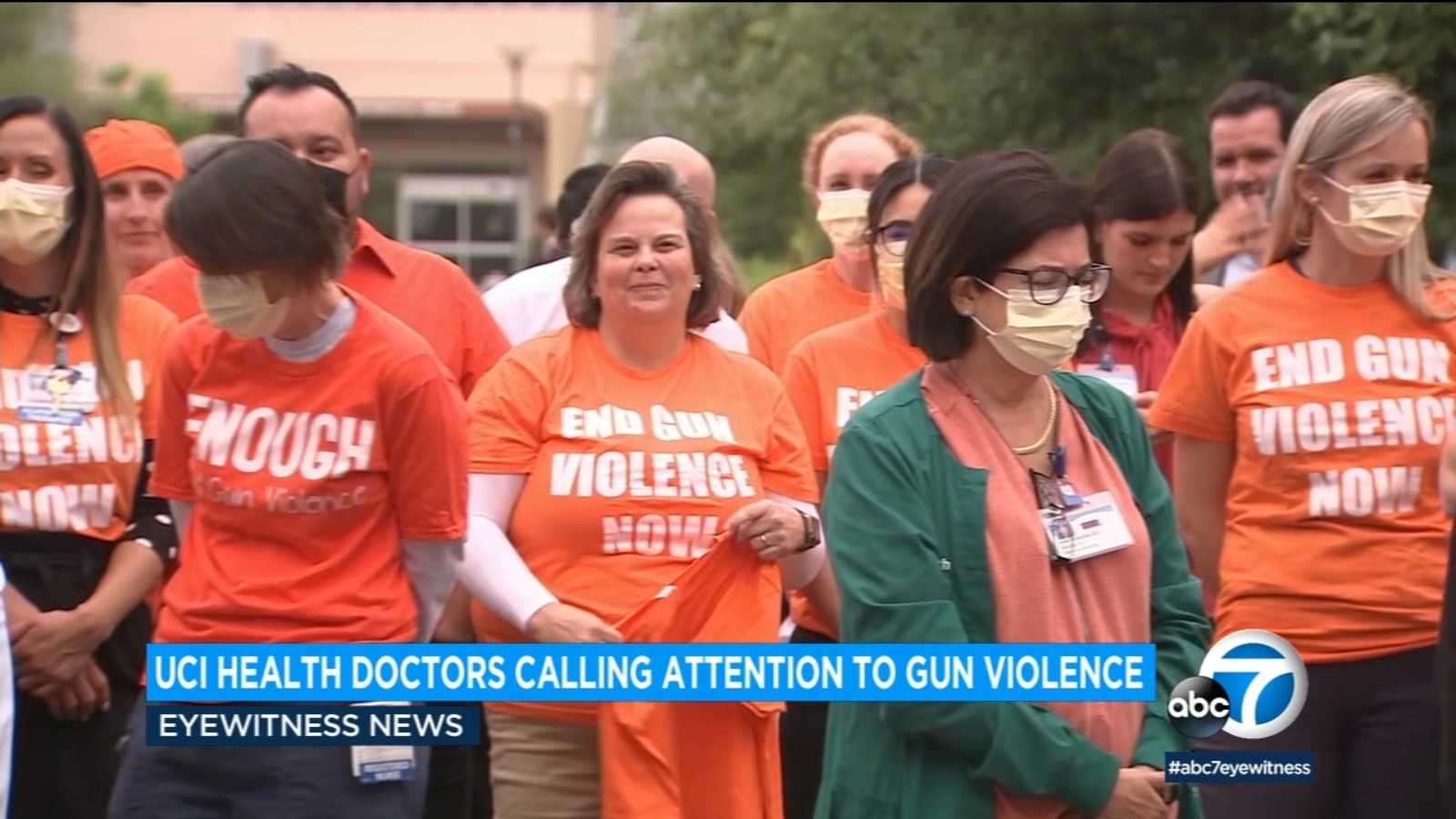 National Gun Violence Awareness Day: UCI Health doctors, nurses wear ...