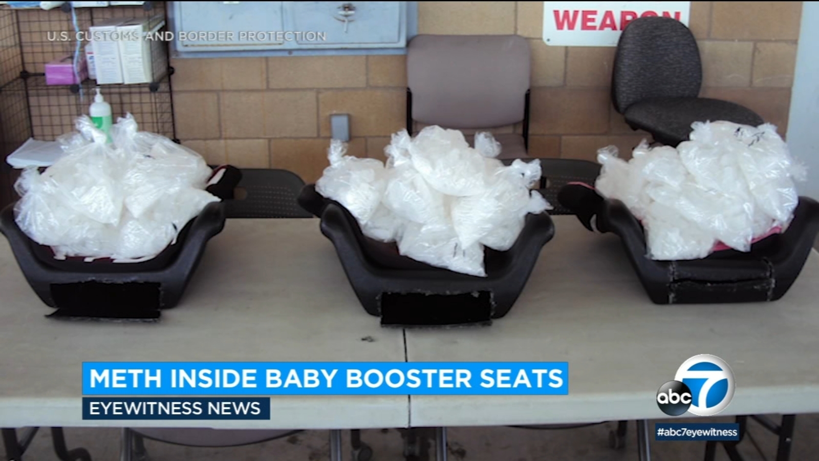 Border patrol: $60,000 worth of methamphetamine found stuffed in child ...