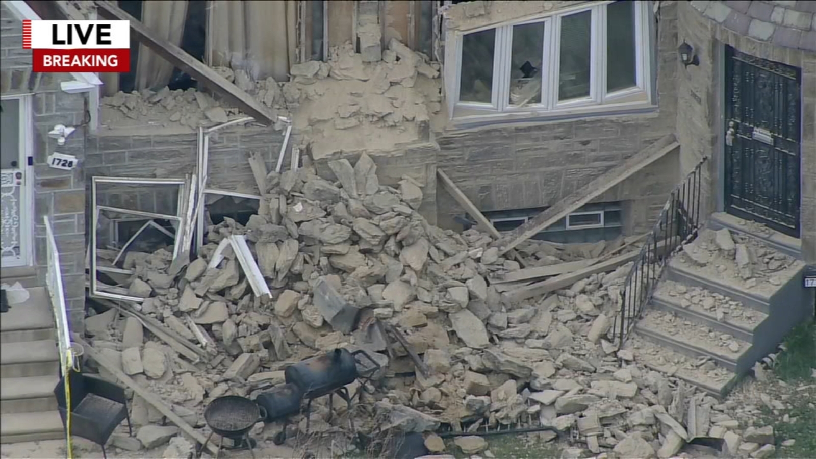 Philadelphia row home catches fire, partially collapses in West Oak ...