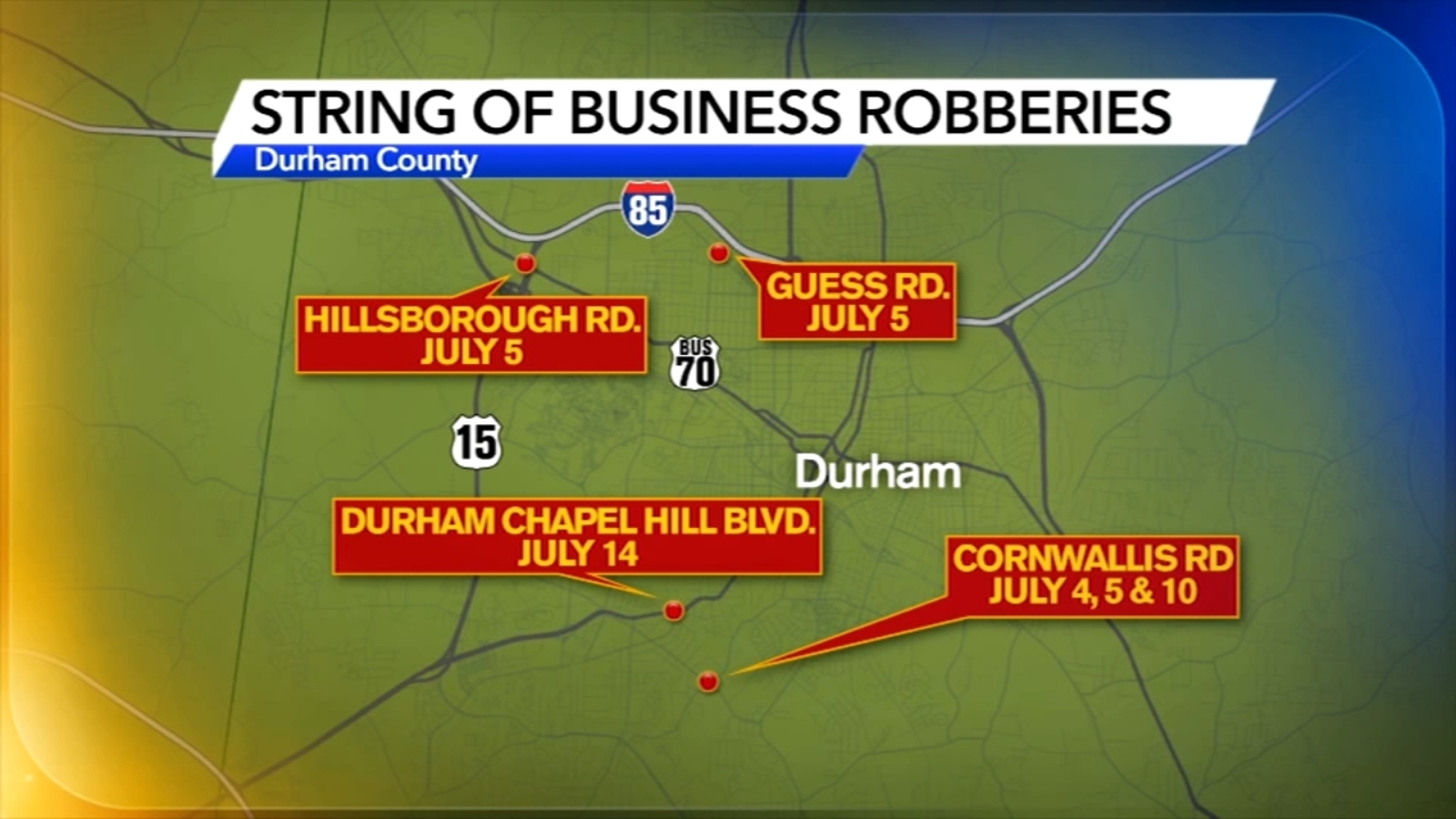 Durham Police make arrest in string of armed robberies - ABC11 Raleigh ...