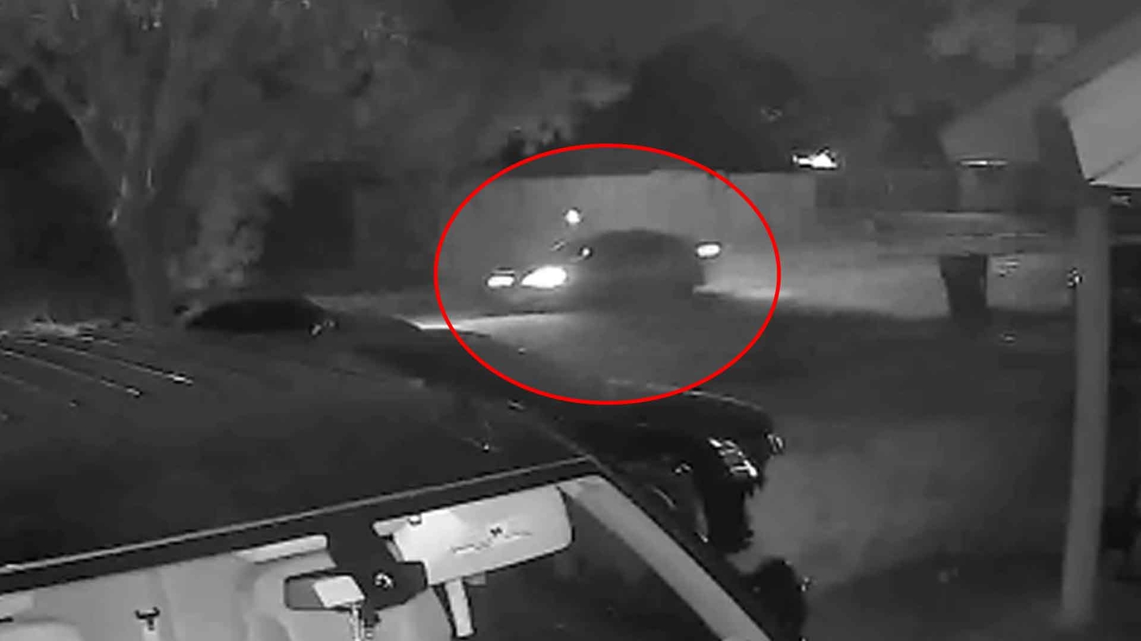Surveillance video shows wanted gunman firing 18 rounds at home in ...
