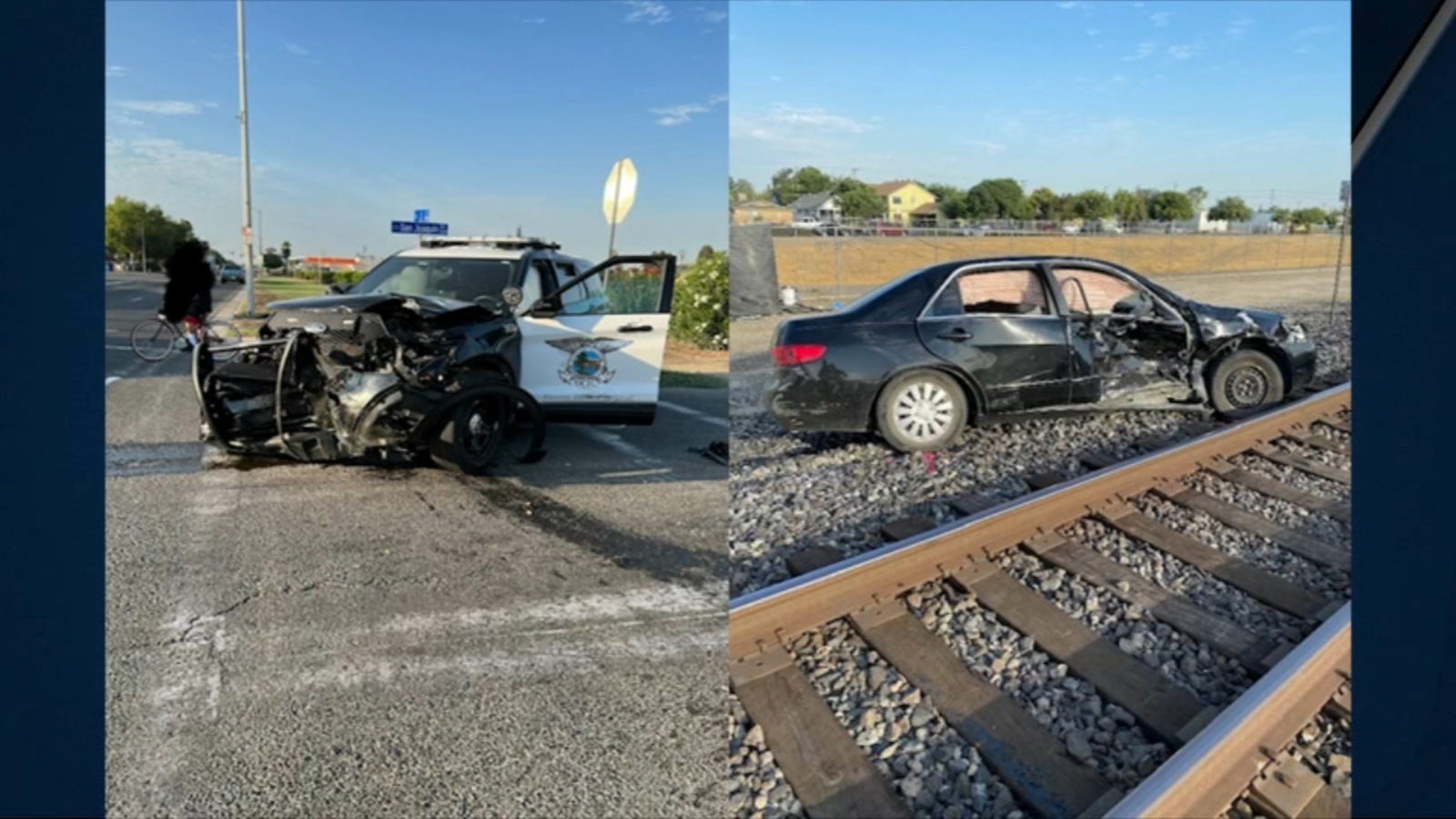 Suspected Dui Driver Crashes Into Tulare Police Car Abc30 Fresno