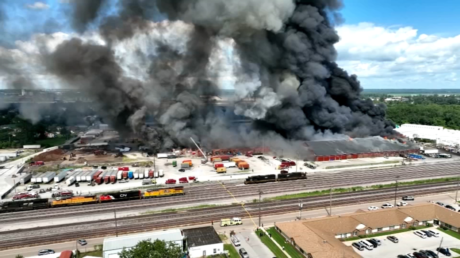 Large fire in Madison, IL prompts disaster proclamation from Gov. JB ...