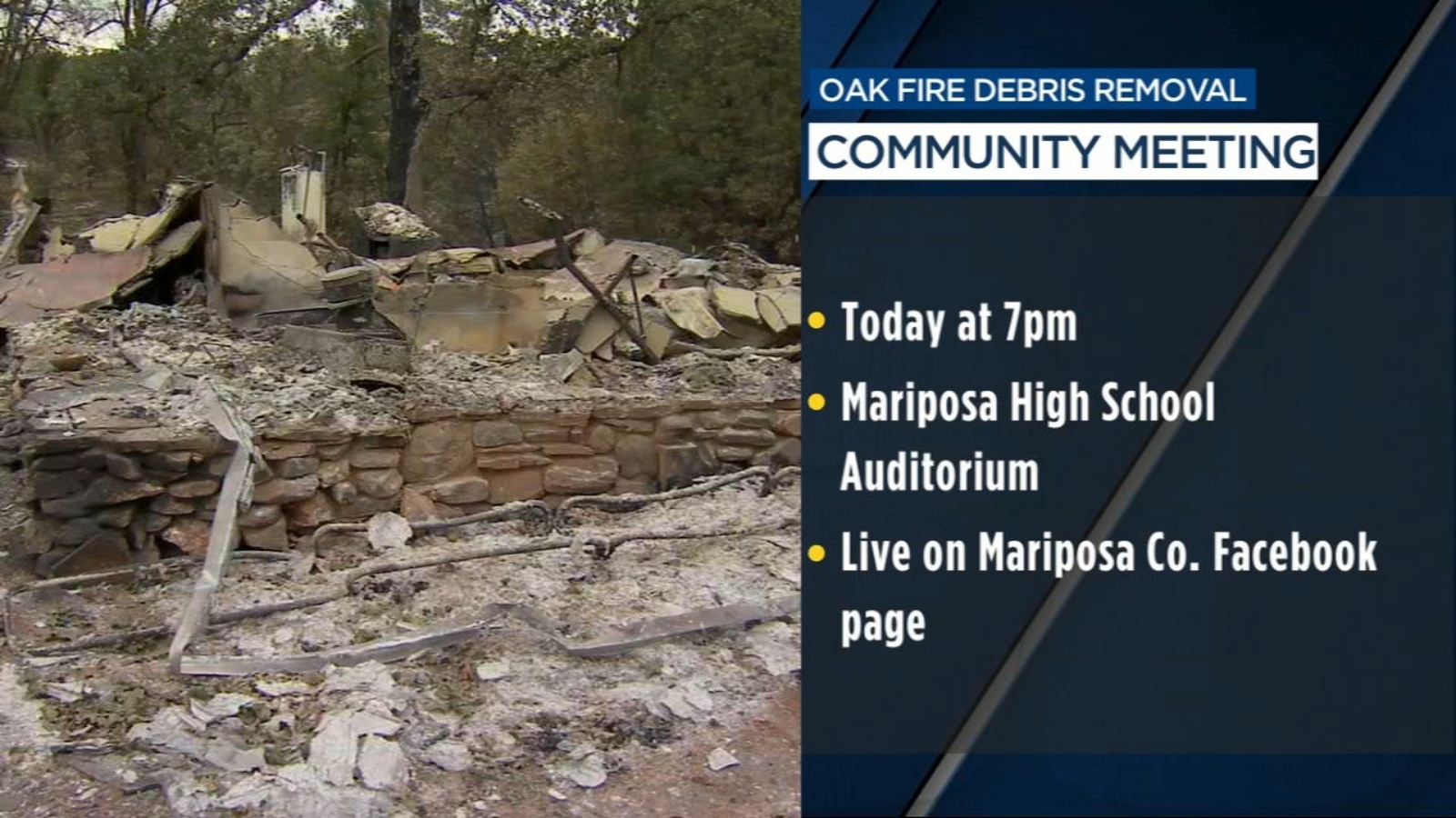 Meetings to be held for families who lost homes in Oak Fire - ABC30 Fresno