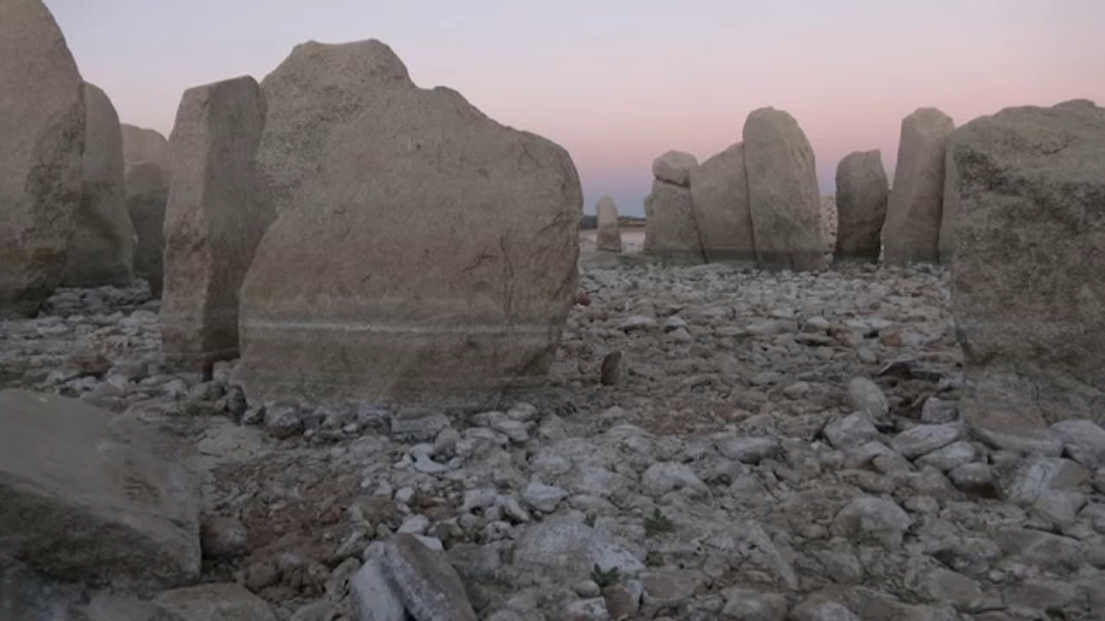 Ancient 'Spanish Stonehenge' emerges as water recedes from reservoir ...