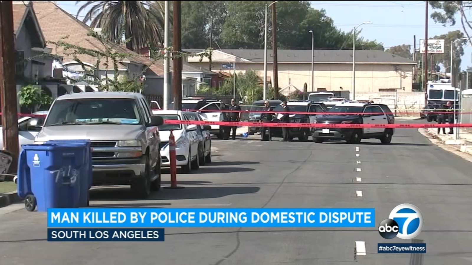LAPD officers shoot, kill man brandishing apparent rifle after family disturbance in South Los ...