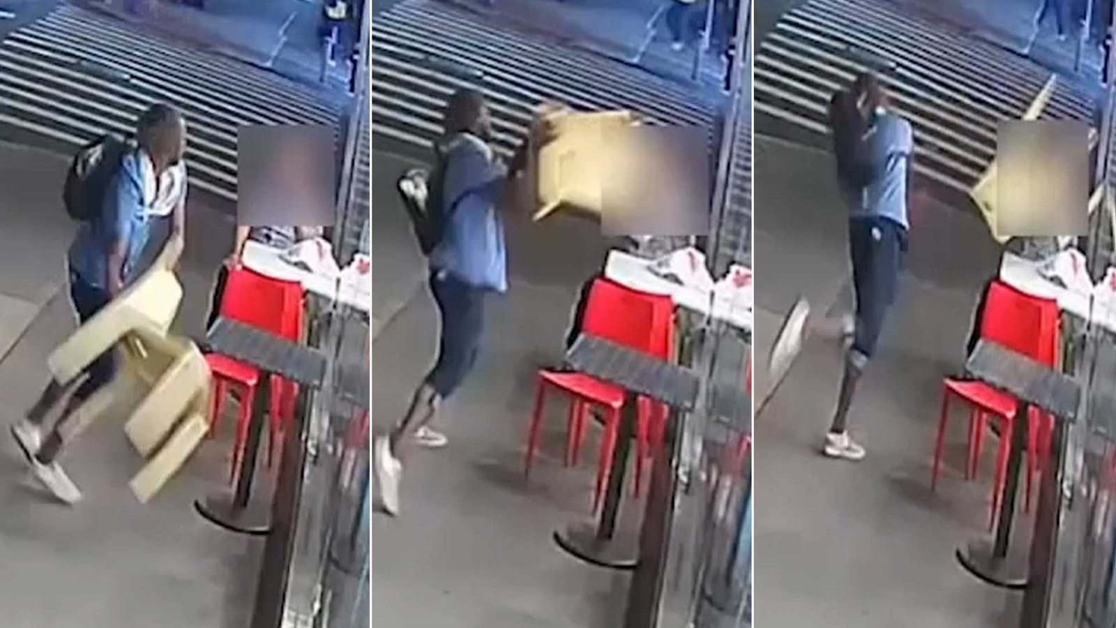 NYC crime: Violent outdoor chair attack caught on camera near Columbus ...
