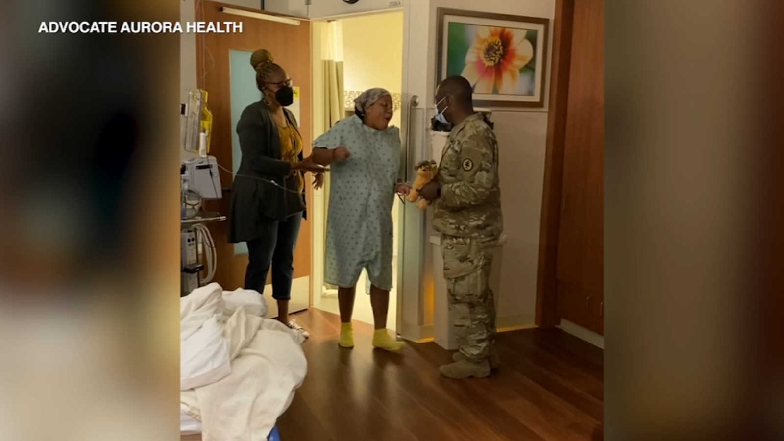 Viral video: US Army captain gets home from Iraq hours before wife ...