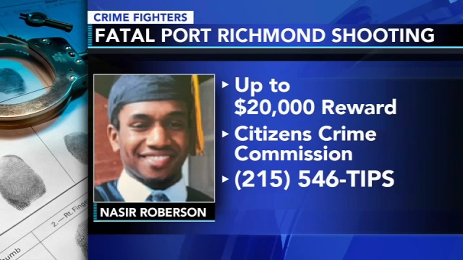 Nasir Roberson murder: $20,000 reward offered for info on Philadelphia ...