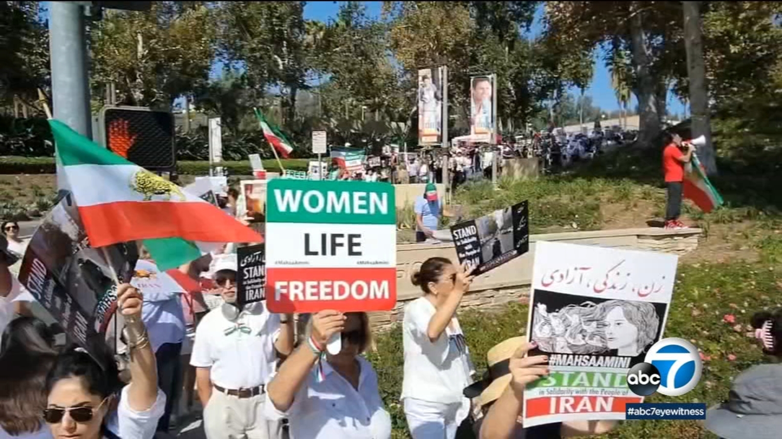 Mahsa Amini case: Orange County protesters show support for woman who ...