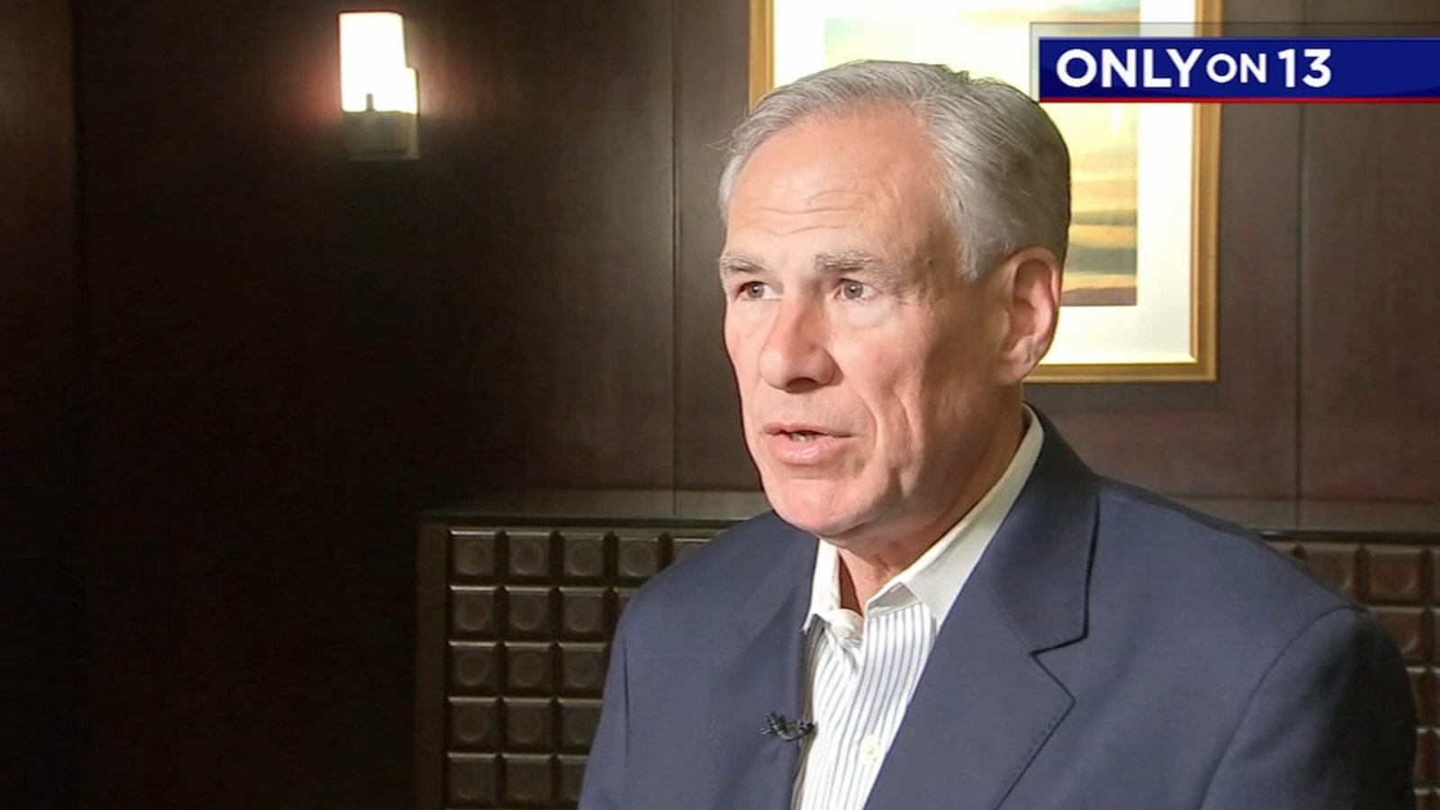 ONLY ON 13: Texas Governor Greg Abbott talks with Eyewitness News on ...
