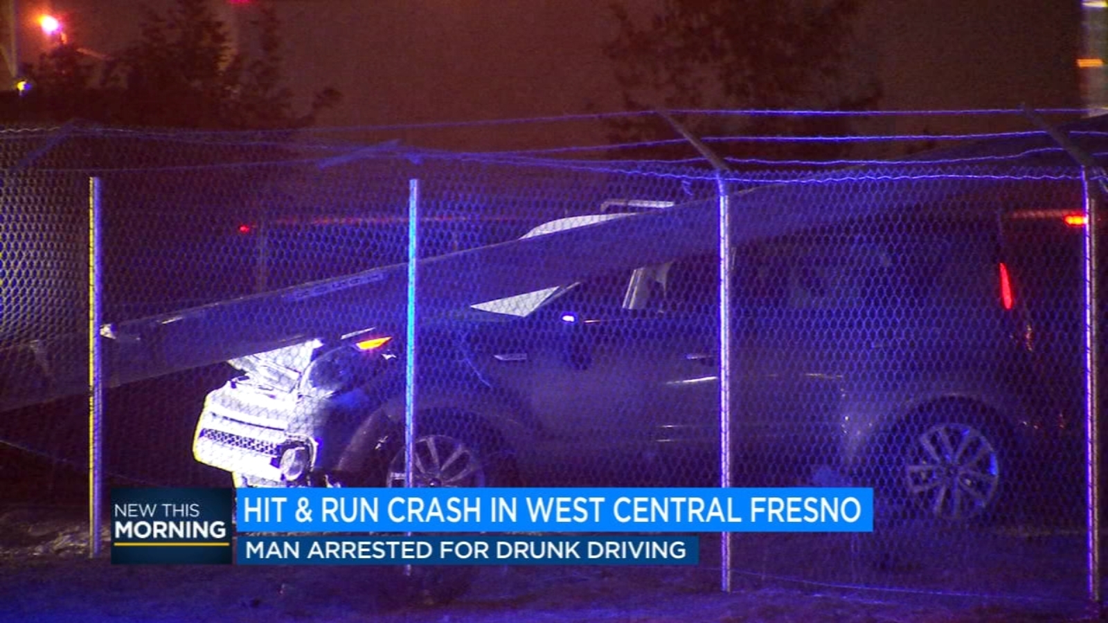 Man in custody after DUI hit and run crash in west central Fresno - ABC30 Fresno