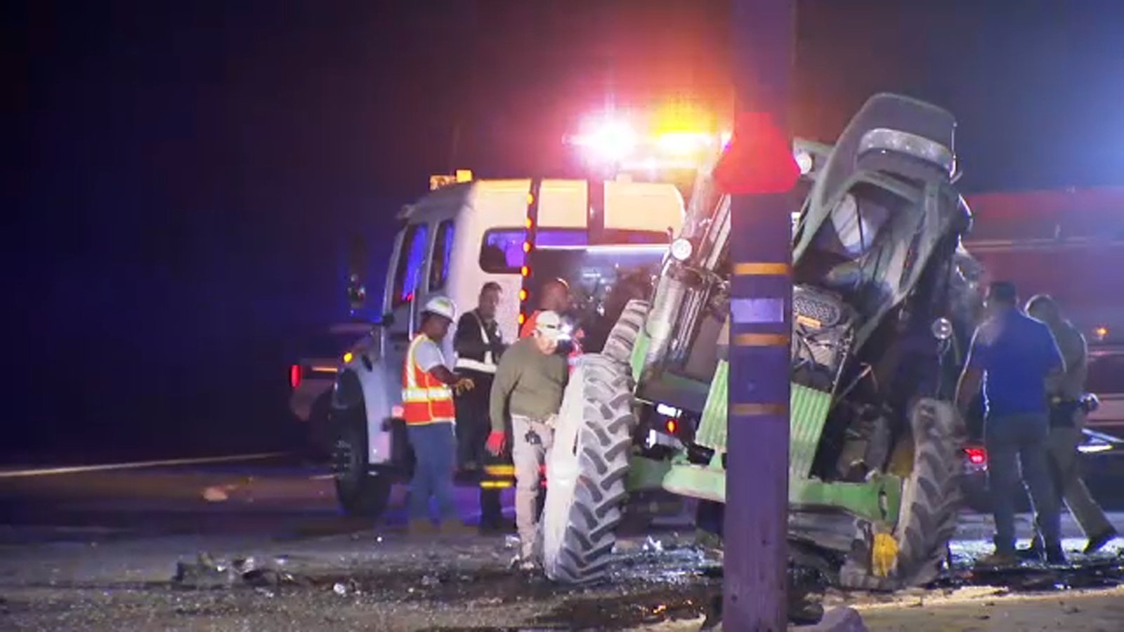 Woman Hospitalized After Crash Involving Tractor In Fresno County Chp