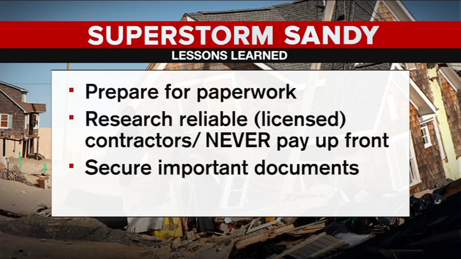 Lessons learned from Superstorm Sandy | 7 On Your Side - ABC7 New York