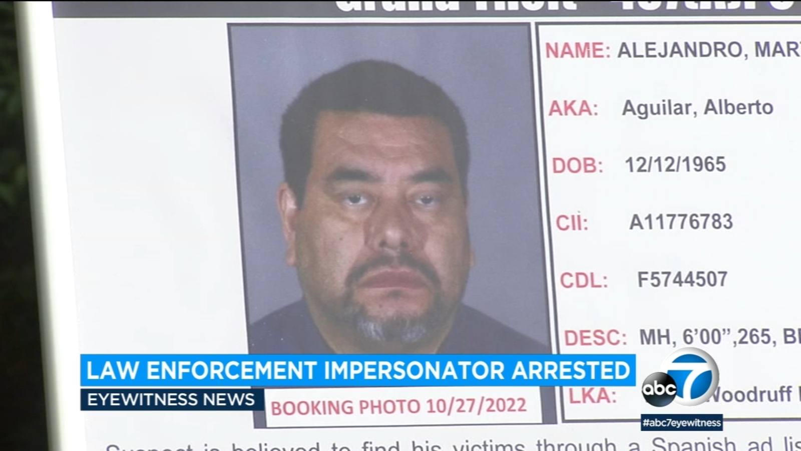 Bellflower man Alejandro Martin accused of posing as LAPD to target ...