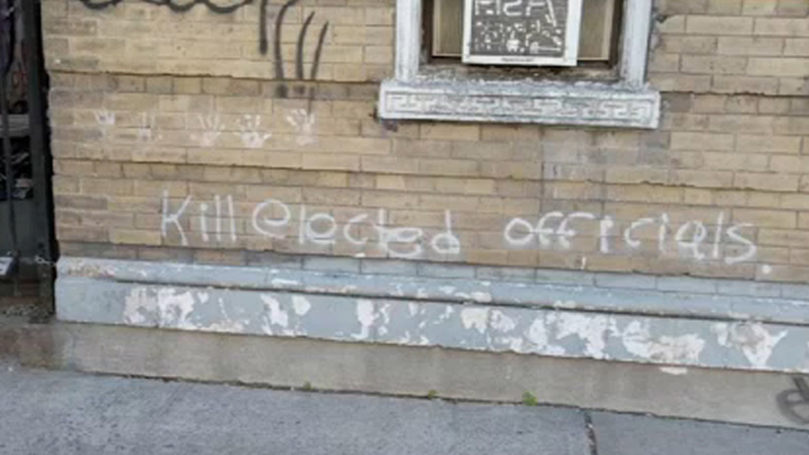 'Kill elected officials' graffiti found on building in Bushwick ...
