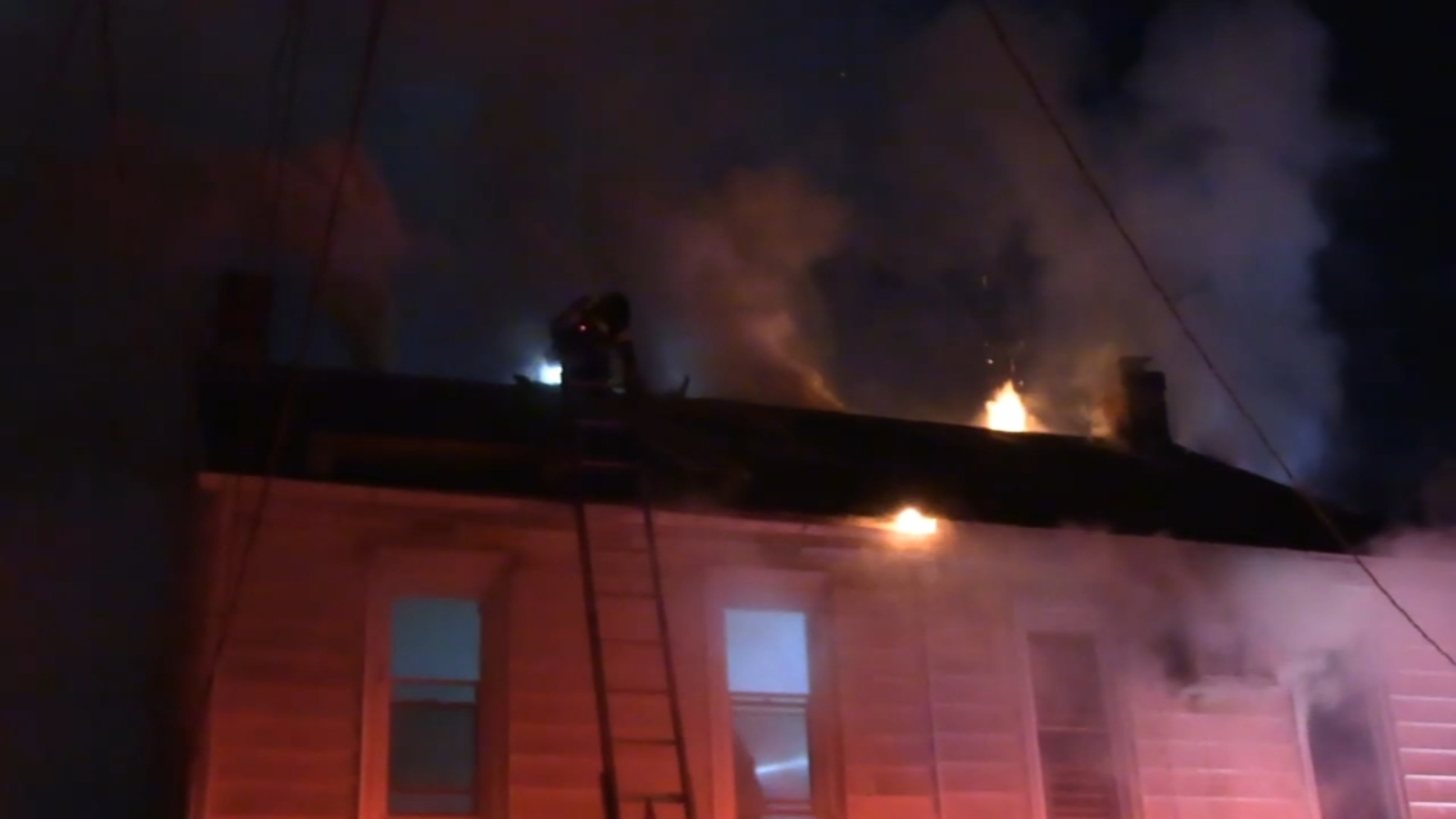 Firefighter injured battling house fire in Allentown, Pennsylvania ...