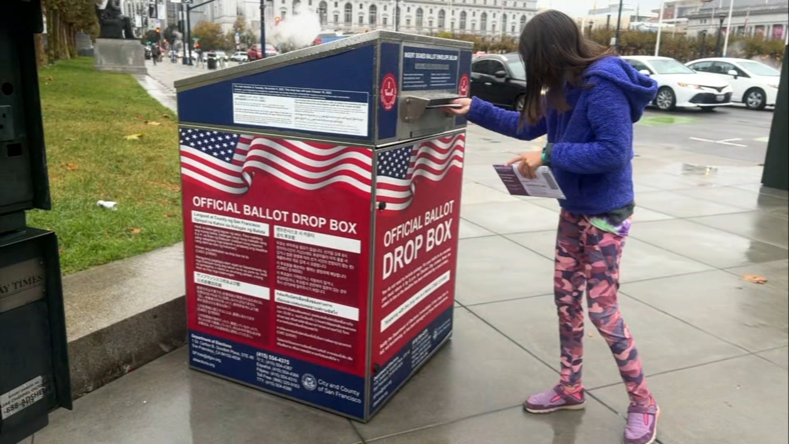 Rain not stopping Bay Area voters from dropping off ballots on Election ...