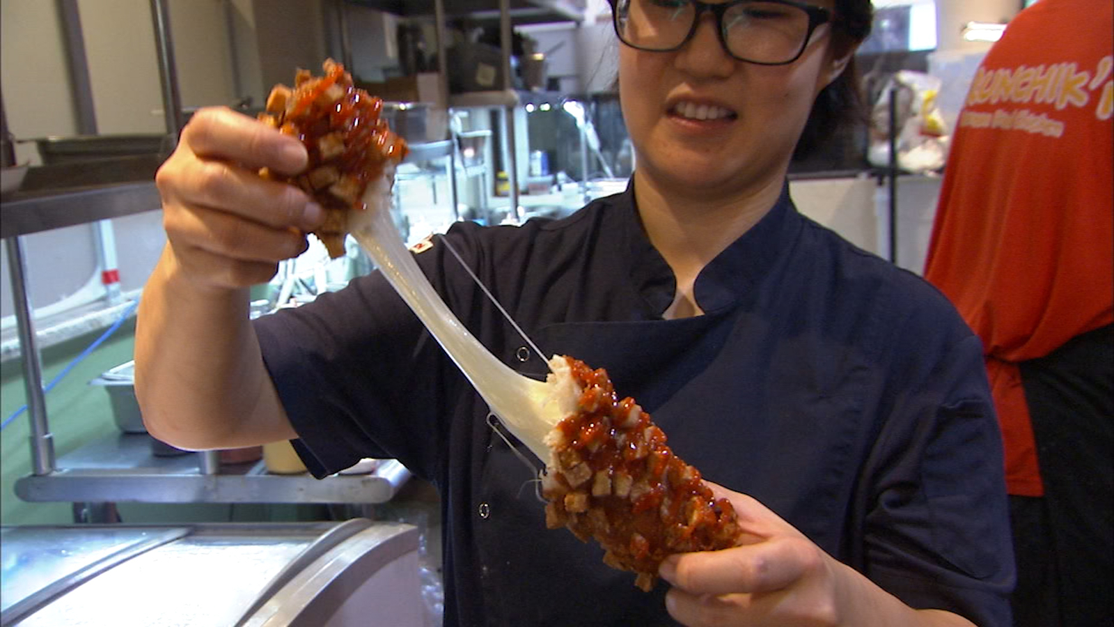 Father-daughter team cooks up The Crunch Dog, hot dog on a stick - ABC7 ...