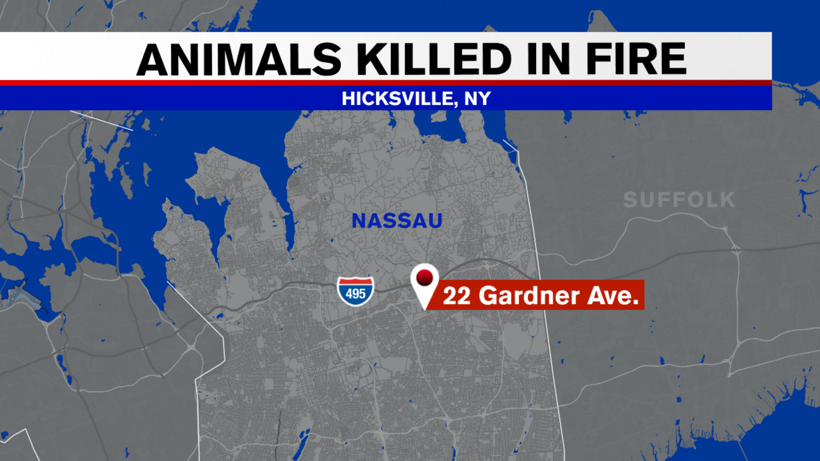 7 animals killed in Hicksville house fire - ABC7 New York