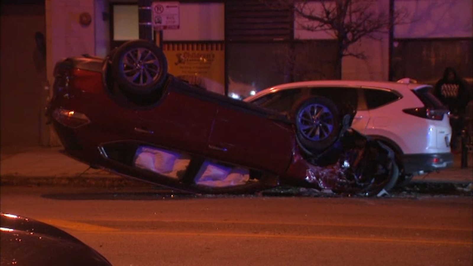 Logan Square hit and run: 1 hurt after vehicle flips in multi-vehicle ...