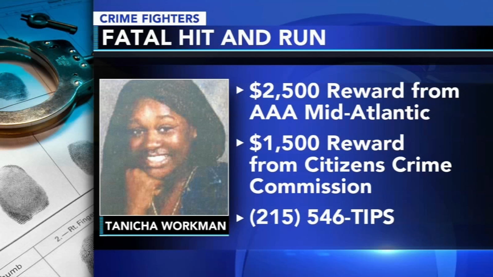 Tanicha Workman death: $4,000 offered for info on Cheltenham Township ...