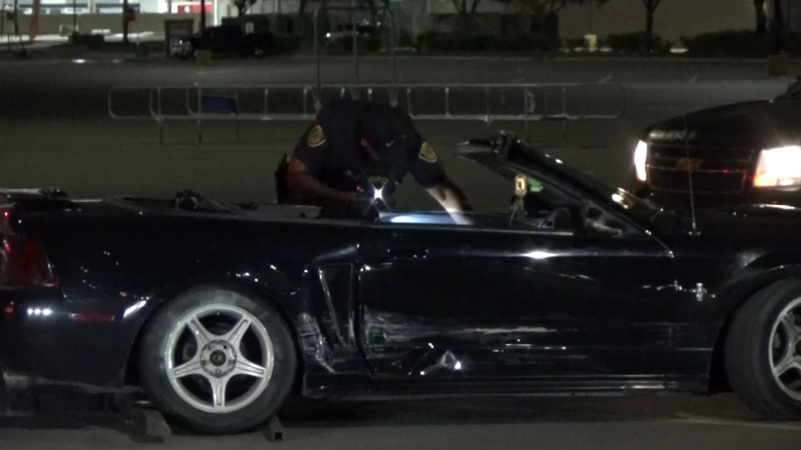 Suspect Gets Flat Tire After Hitting 2 Police Cars During Chase In