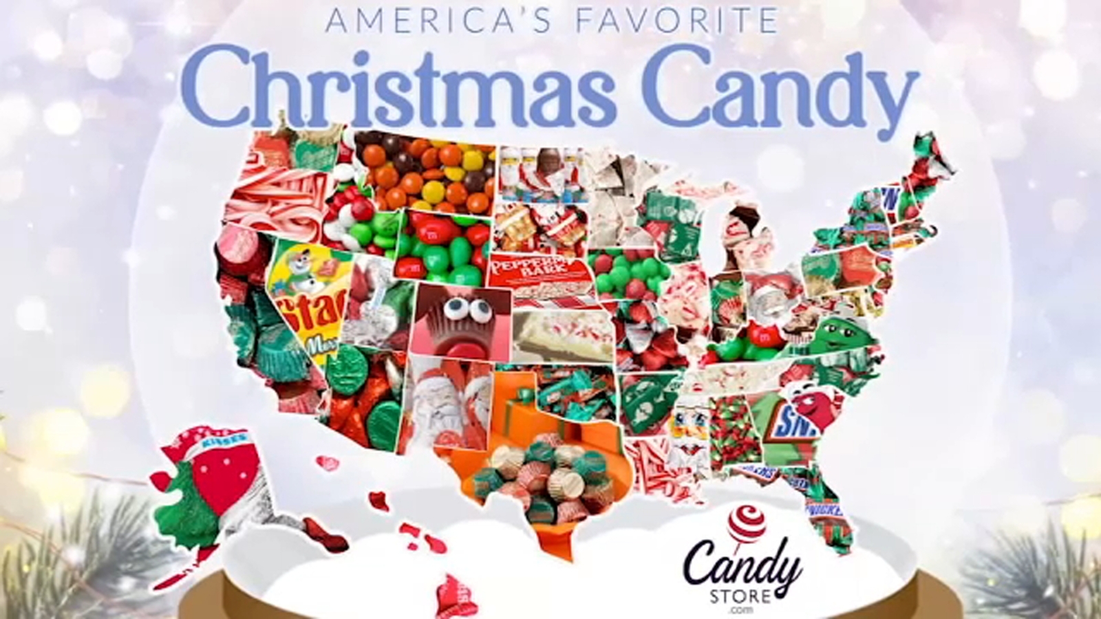 Candystore.com's Christmas candy map reveals which holiday-themed treat ...