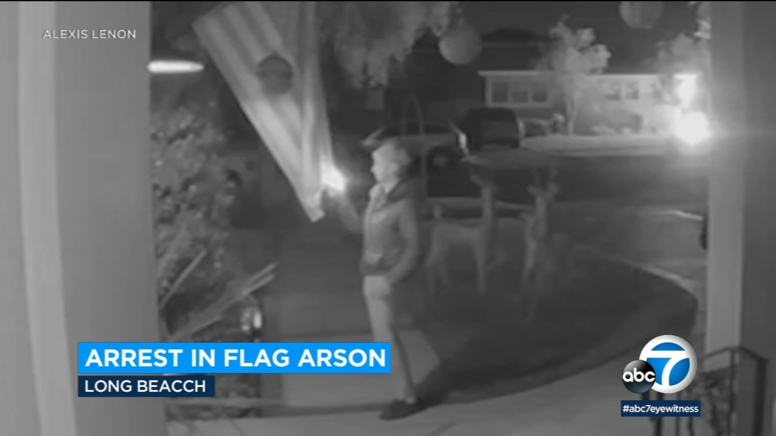 Man held on $3.25 million bail after allegedly setting American flags ...