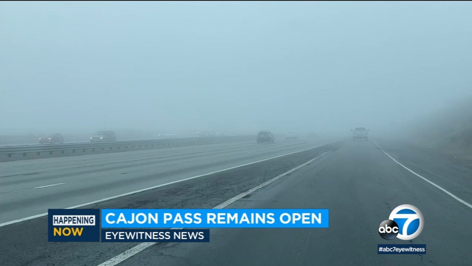 Storm brings snow to SoCal mountain areas; CHP escorting traffic ...