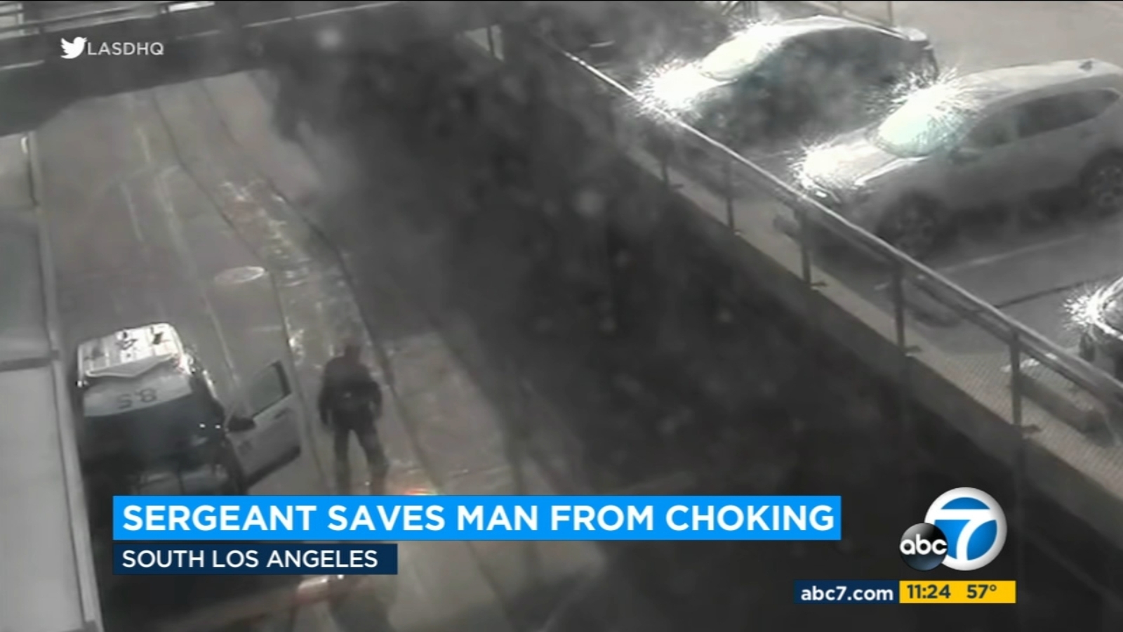 Caught on cideo: Quick-thinking LASD sergeant saves county worker from ...