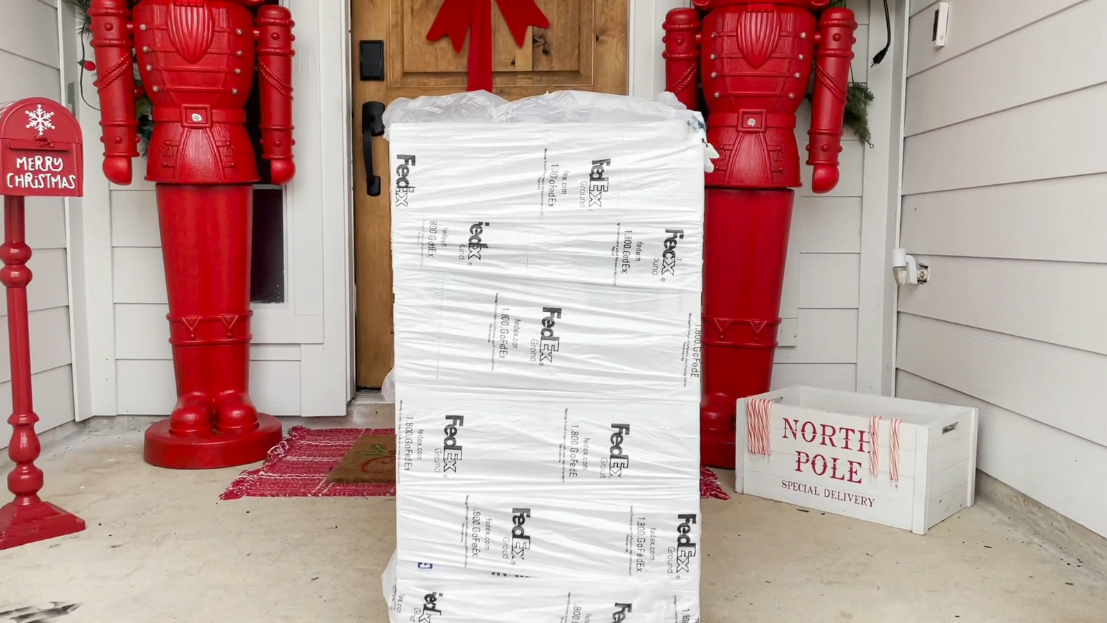 Driver goes the extra mile to disguise Christmas packages. Thankful mom ...