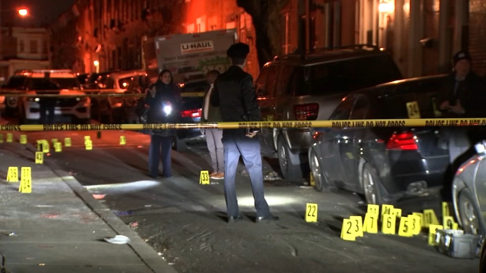 Philadelphia gun violence: More than 60 shots fired, 2 people injured ...